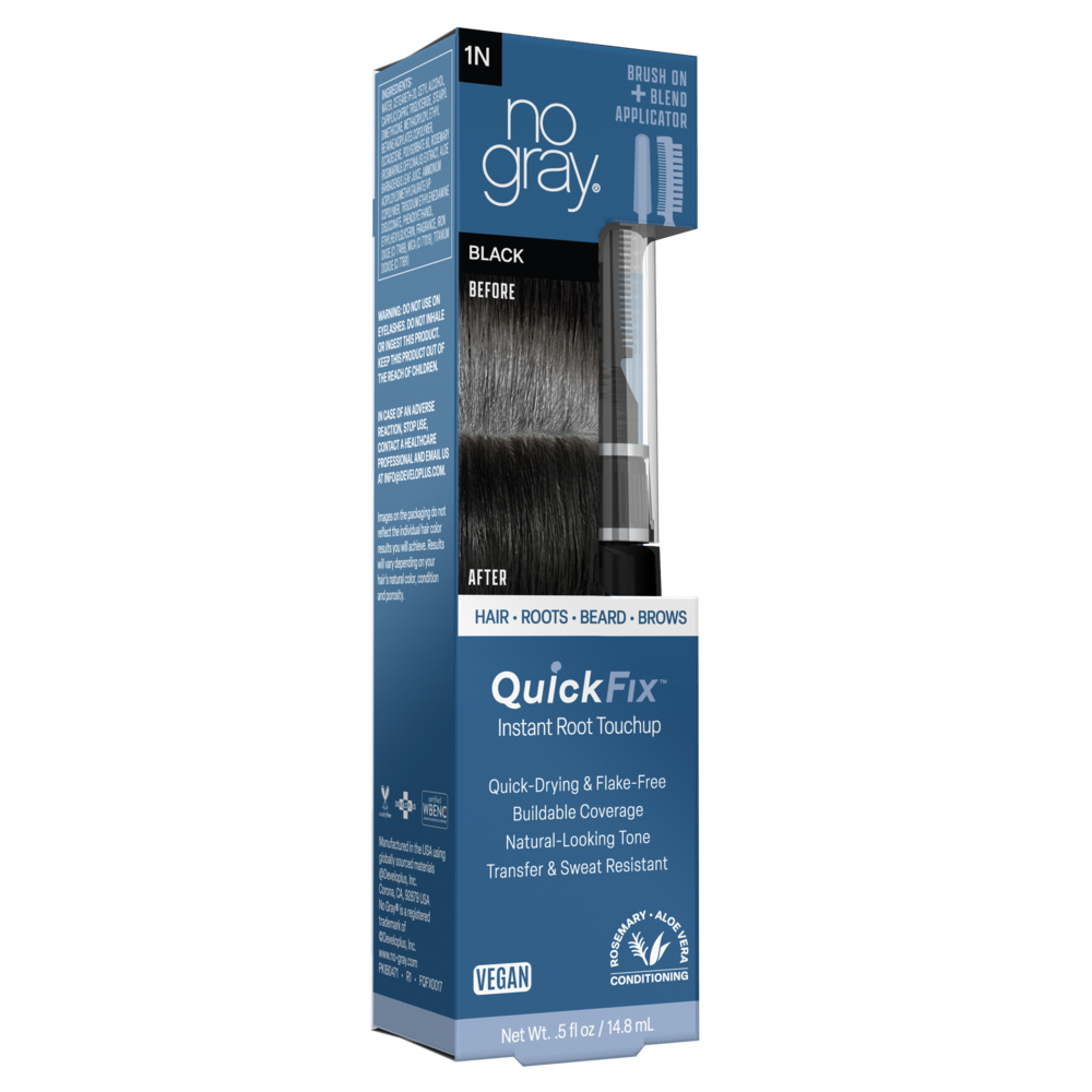 No Gray Quick Fix Black Instant Root TouchUp | No Gray Hair Care