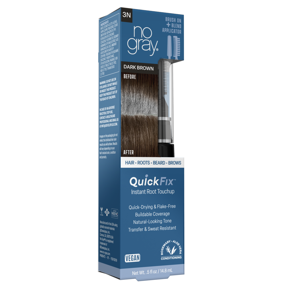 No Gray Quick Fix Dark Brown Instant Root TouchUp | No Gray Hair Care